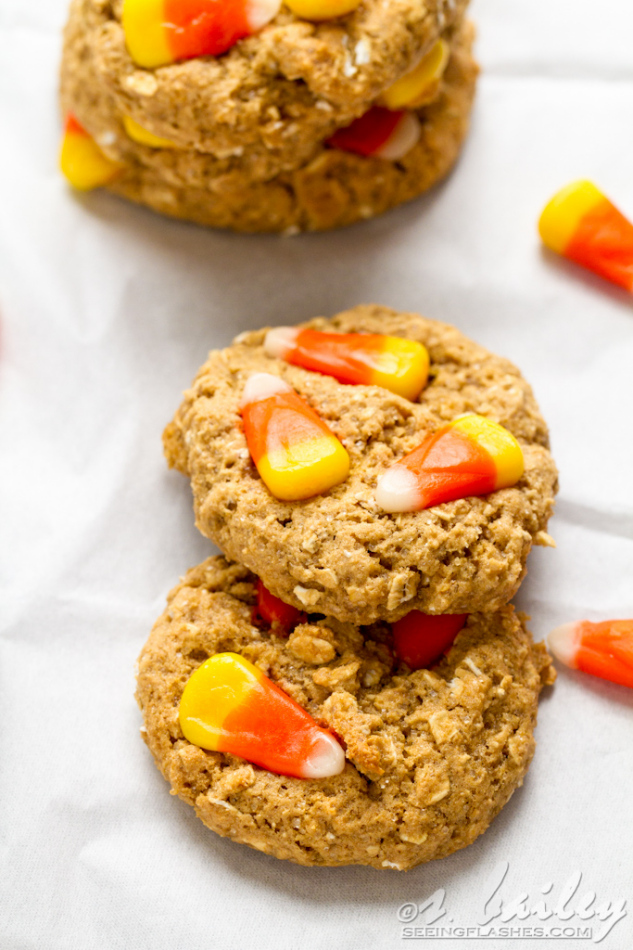 Candy Corn Oatmeal Cookies - Ari's Menu
