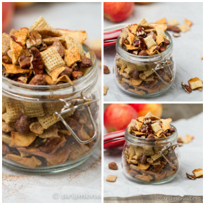 Ridiculously Easy 4 Ingredient Apple Cinnamon Snack Mix - Ari's Menu